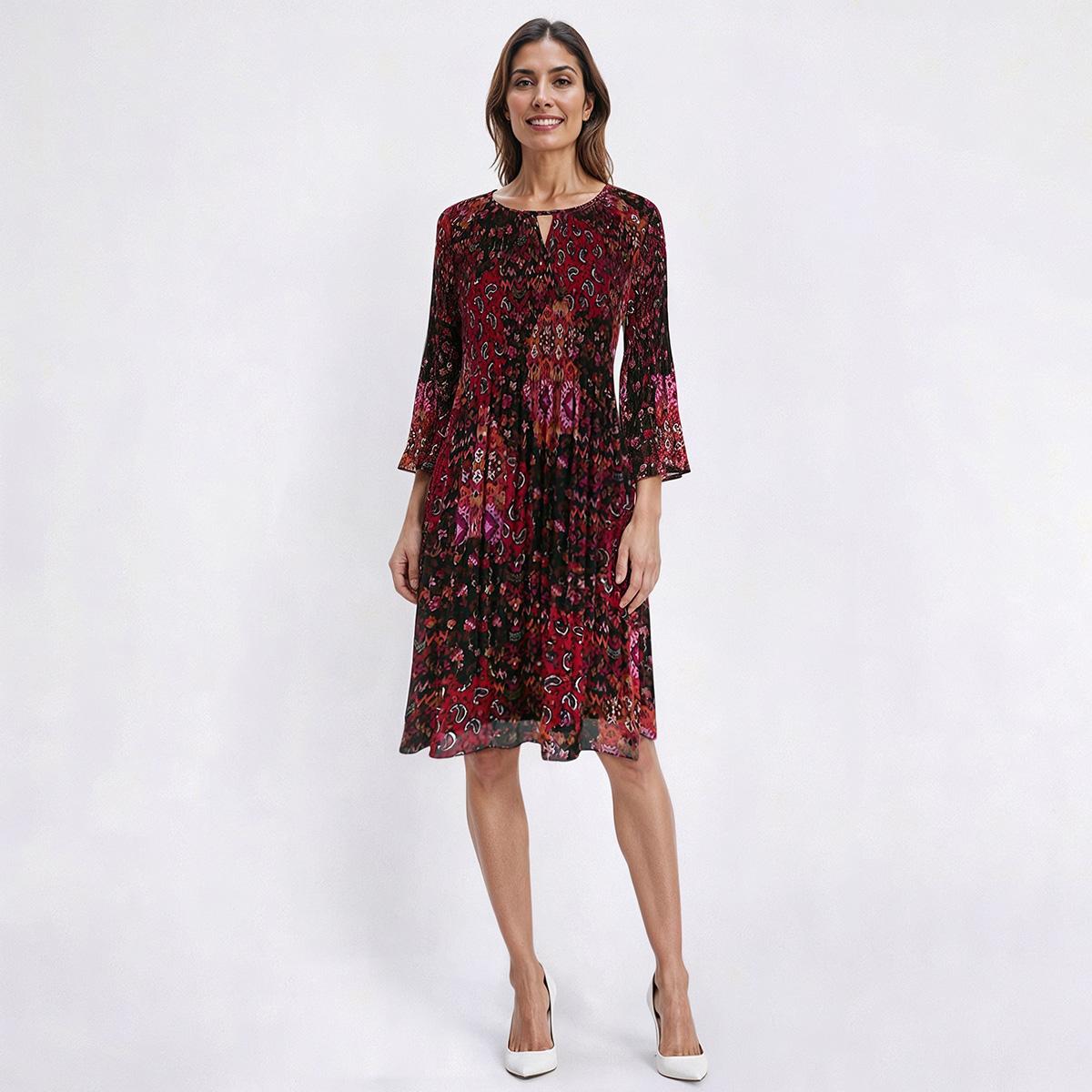 Click here for Womens Ninety Clothing 3/4 Bell Sleeve Paisley A-L... prices